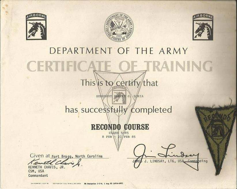 RECONDO!! - ARMY AND USAAF - U.S. Militaria Forum