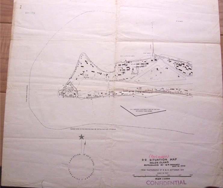USMC Betio Invasion Map - EPHEMERA, PHOTOGRAPHS & MILITARY ARTWORK - U ...