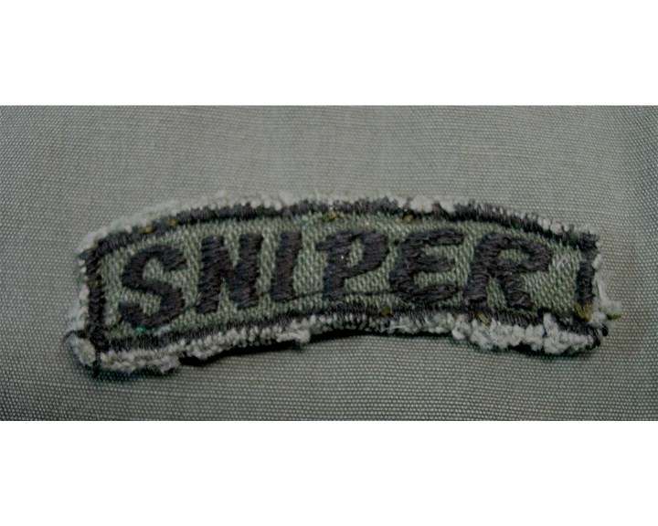 Papa San made Sniper Tab - ARMY AND USAAF - U.S. Militaria Forum