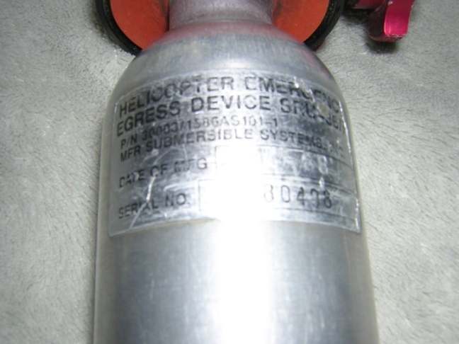 Helicopter emergency egress mini-SCUBA system - MILITARY AIRCRAFT ...