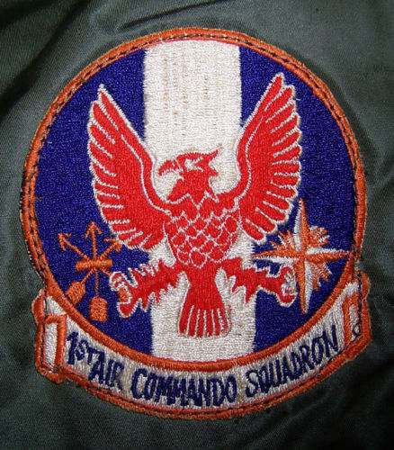 Vietnam 1st Air Commando and Super Spad patches on MA-1 jacket - AIR ...