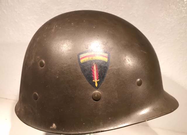 WWII SHAEF sergeant Marked Westinghouse M1 helmet liner - M-1; M-1C & M ...