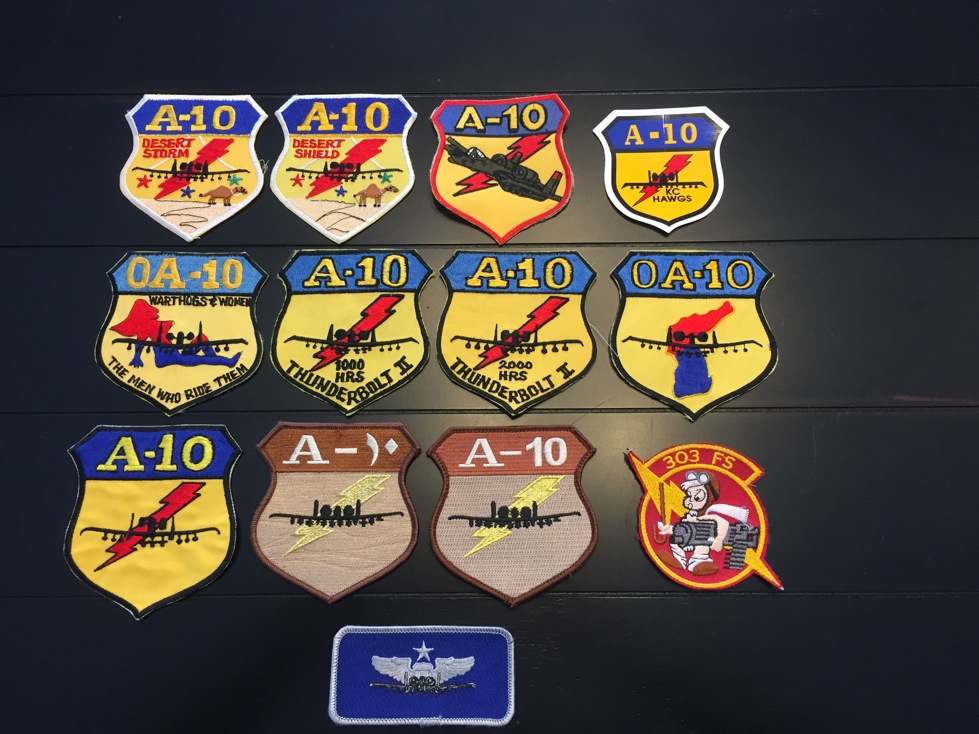 A-10 Thunderbolt II (Warthog) patches local auction find - AIR FORCE ...