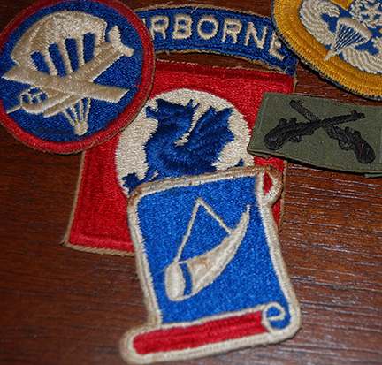 Mystery tabs and patch: Bayonet's Finest / Powder Horn w scroll - CAN ...