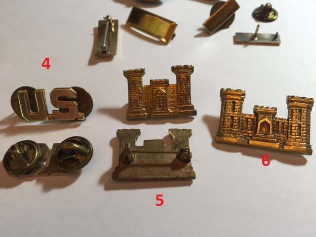 Insignia,patches and rank ... - BRANCH OF SERVICE COLLAR BRASS - U.S ...