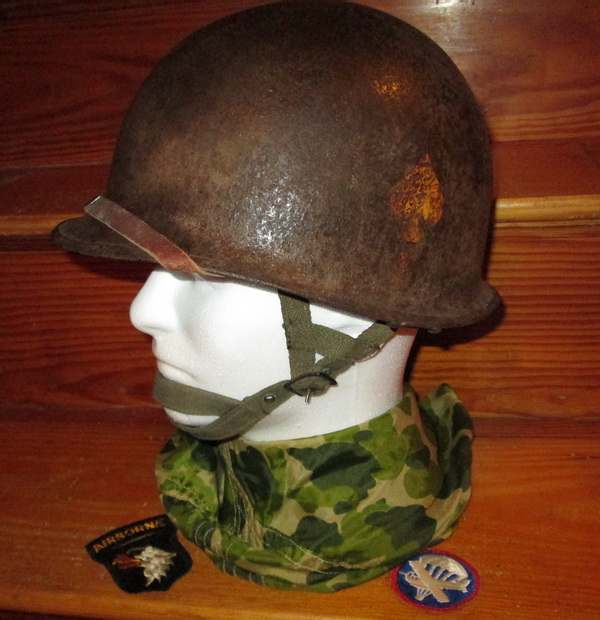 1950's era 101st Airborne Division M1C Helmet - M-1; M-1C & M-2 HELMETS ...