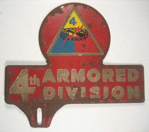 WWII - License Plate Topper ? - MISC MILITARIA - U.S. Militaria Forum