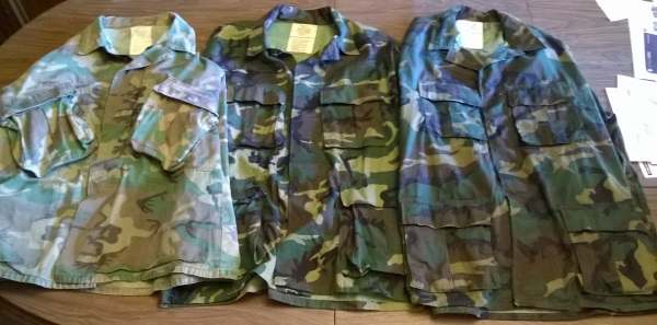 Comparison of 3 ERDL Brown Dominant Tops - CAMOUFLAGE UNIFORMS - U.S ...