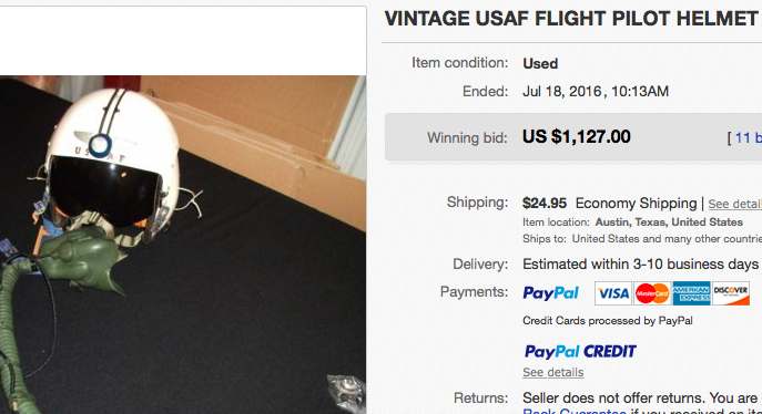 High priced flight helmet - FLYING HELMETS AND ACCESSORIES - U.S ...