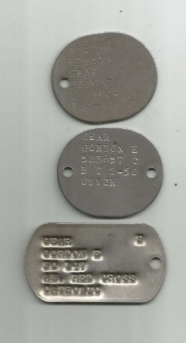 USMC AMERICAN RED CROSS DOG TAGS - IDENTITY ITEMS (DOG TAGS, BRACELETS ...