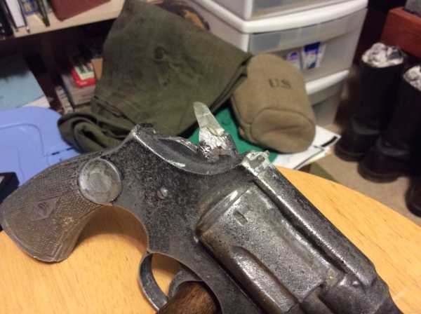 Repair of old pot metal dummy revolver - MISC MILITARIA - U.S ...
