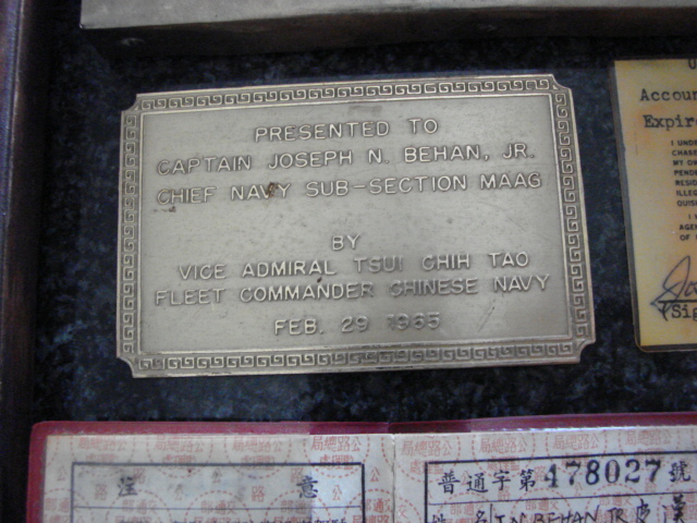 US Navy Captain 1965 MAAG Taiwan - GROUPINGS PAGE - U.S. Militaria Forum