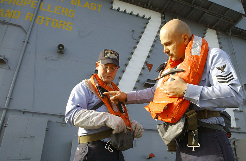 "Modern" USN life preserver belts 1950's & later - FIELD & PERSONAL ...