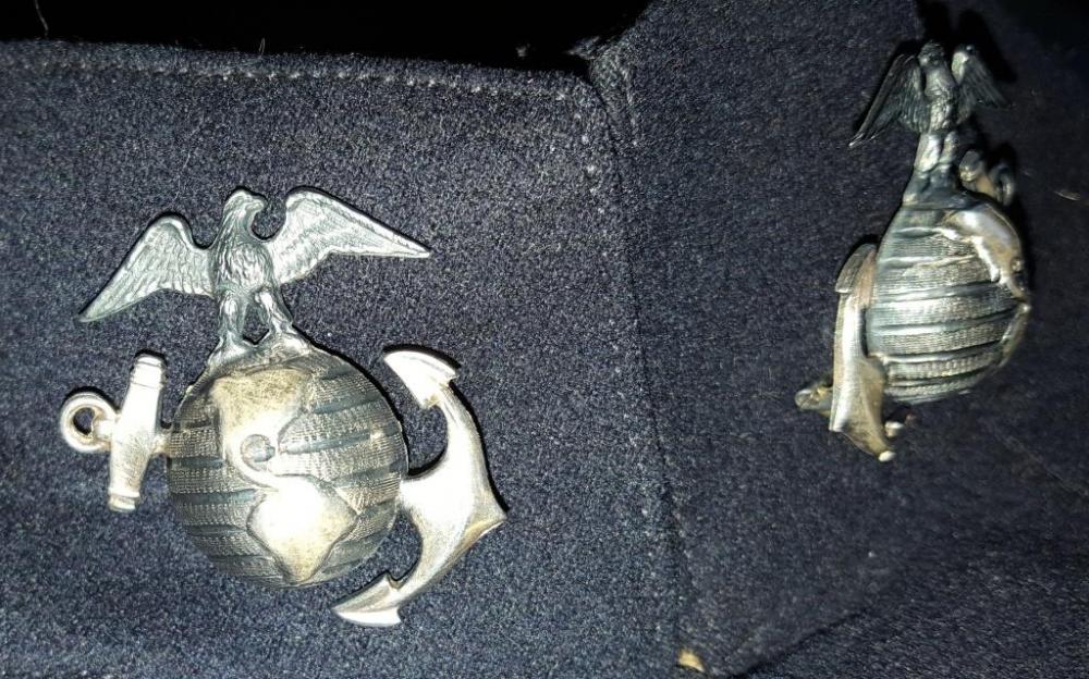 WWI USMC Officers Dress Uniform with EGA's - MARINE CORPS EGA ...