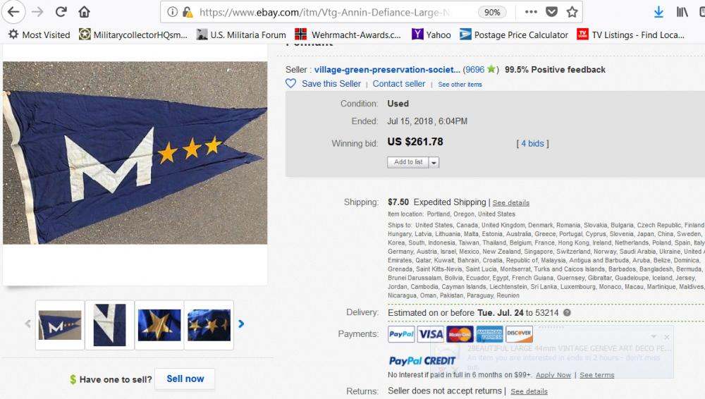 Naval M flag - Anyone here get it? - HOMEFRONT & THE WAR EFFORT - U.S ...