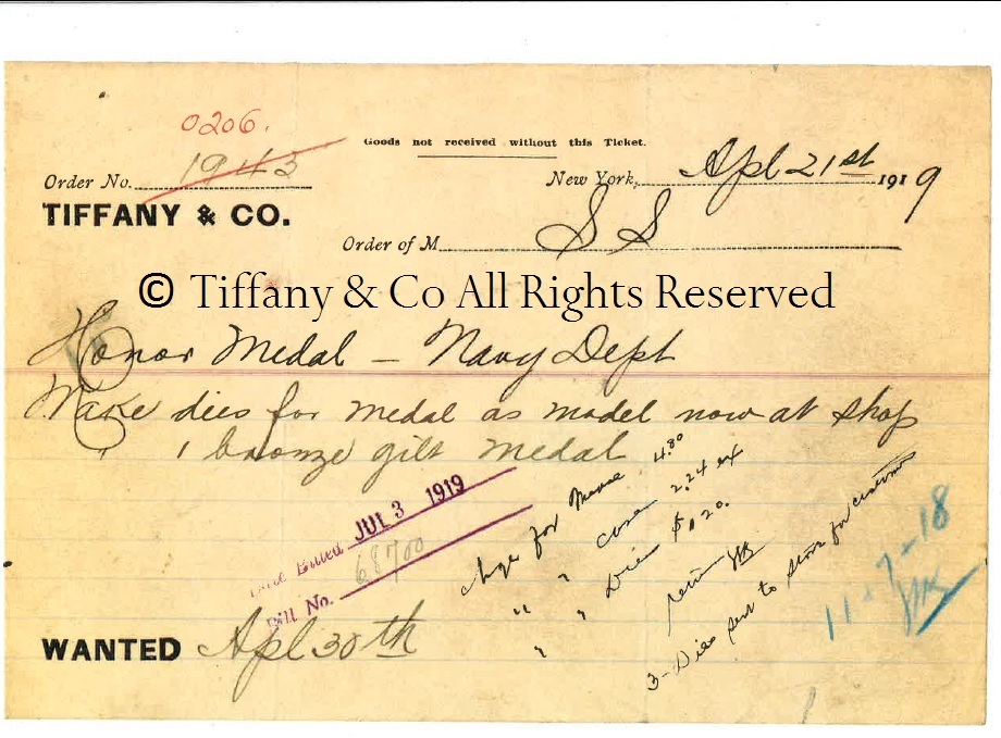 A "little" information from Tiffany Archives - MEDALS & DECORATIONS - U ...