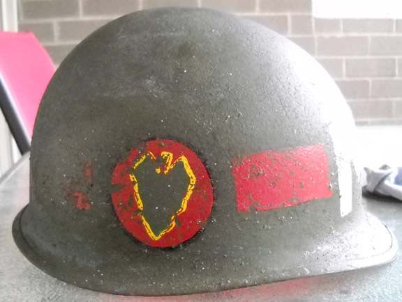 24th Infantry Division MP Helmet - M-1; M-1C & M-2 HELMETS - U.S ...