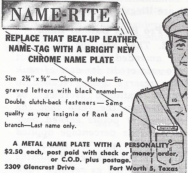 Brass Name tag Korean war Japanese made - IDENTITY ITEMS (DOG TAGS ...