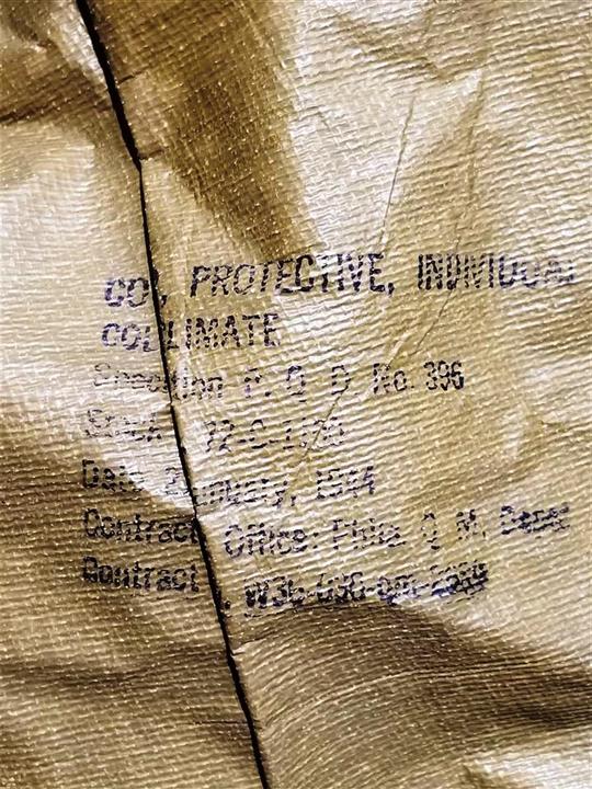 1944 Cold Climate Protective Cover (?) - FIELD & PERSONAL GEAR SECTION ...