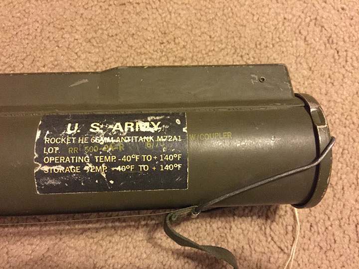 LAWS Rockets Anyone? - FIREARMS - U.S. Militaria Forum