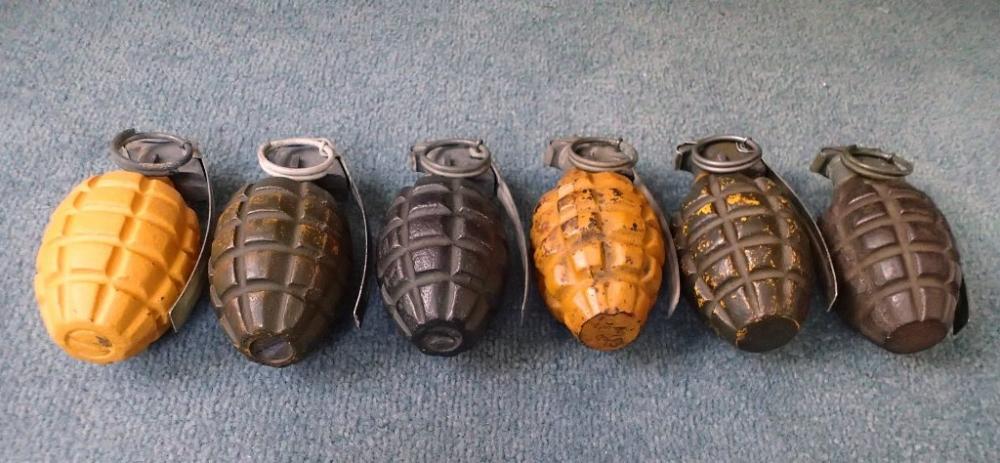 WW2 Mk2 & Mk2A1 Frag Grenades, each type seen in use! - FIREARMS - U.S ...