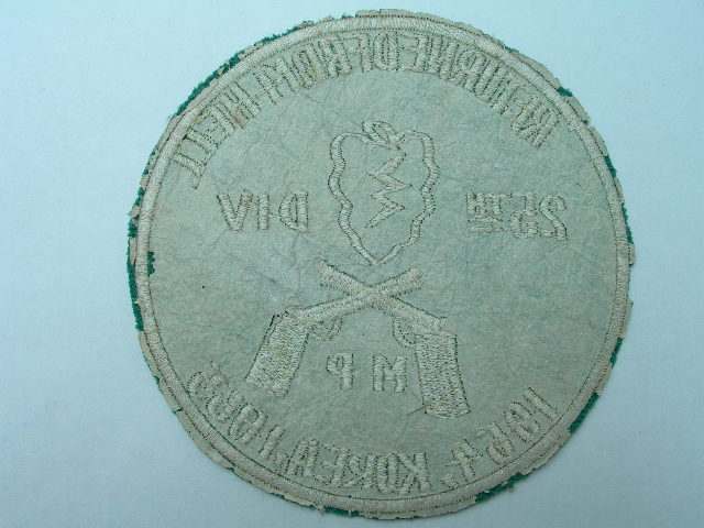 25th Division MP patch group - ARMY AND USAAF - U.S. Militaria Forum