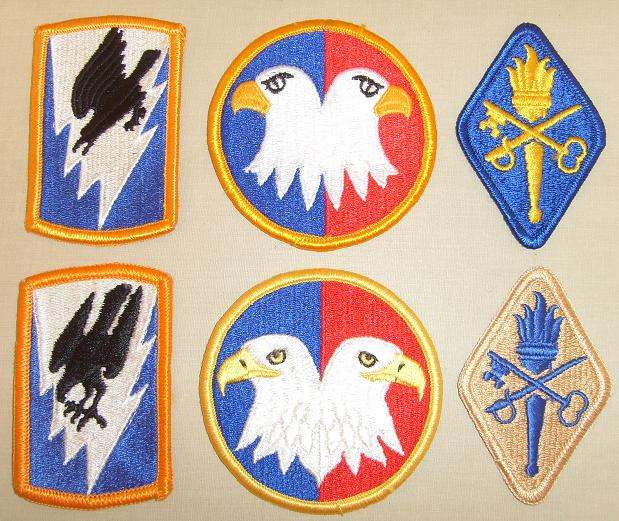 Variants of merrowed edged patches - ARMY AND USAAF - U.S. Militaria Forum