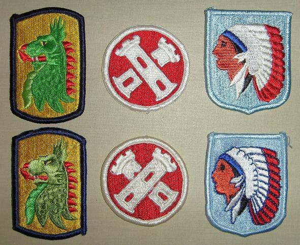Variants of merrowed edged patches - ARMY AND USAAF - U.S. Militaria Forum