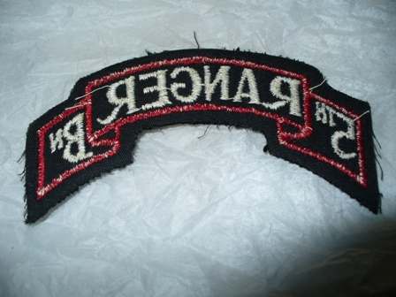 WWII 5th Ranger Bn Scroll - ARMY AND USAAF - U.S. Militaria Forum