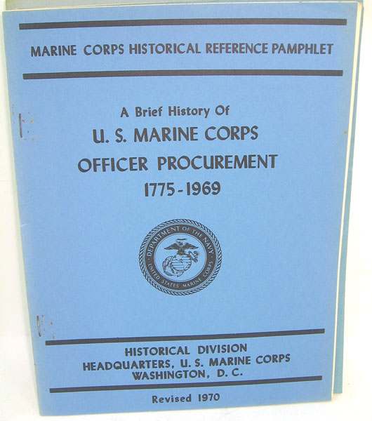 Marine Corps Historical Reference Pamphlets and - EPHEMERA, PHOTOGRAPHS ...
