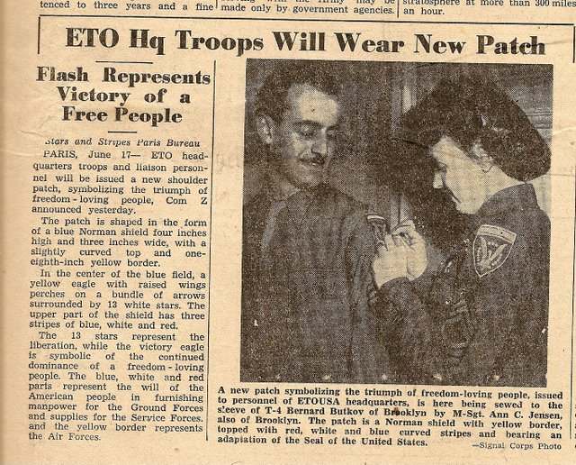 HQ ETOUSA 3rd design patch - ARMY AND USAAF - U.S. Militaria Forum