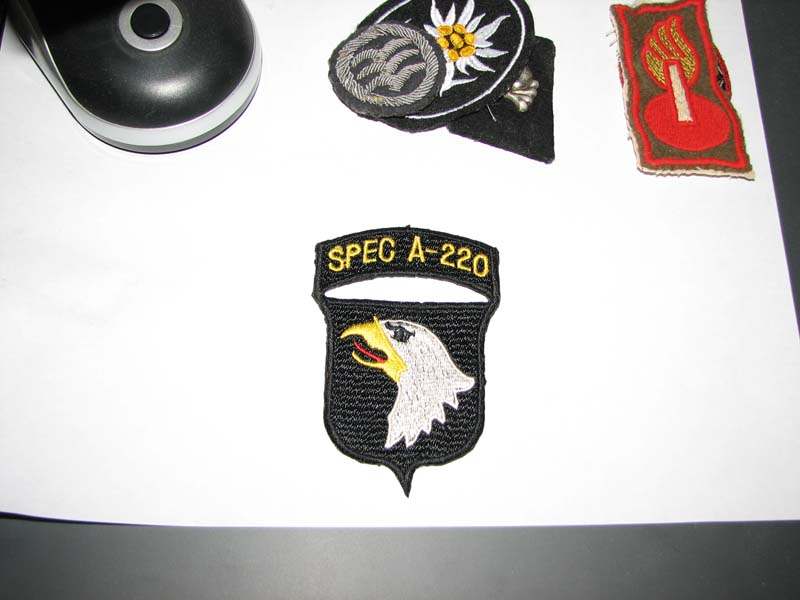 Spec A-220 patches? - MISCELLANEOUS / OTHER - U.S. Militaria Forum