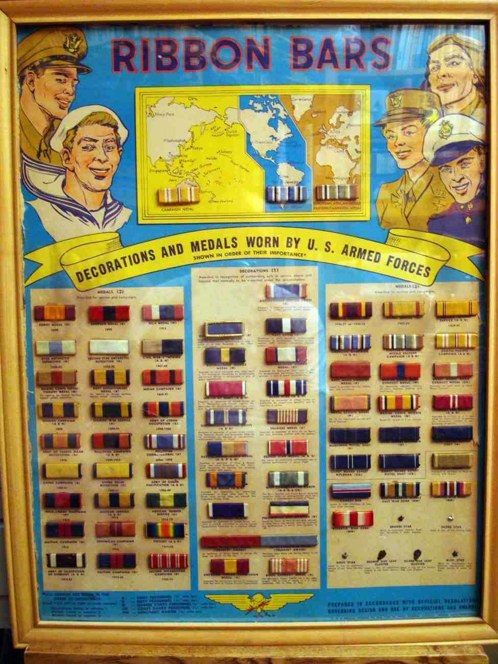 Nice Official Ribbon Bar Display - MEDALS & DECORATIONS - U.S ...
