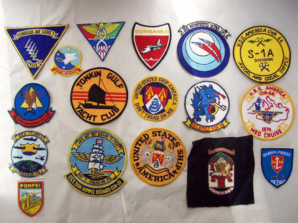 A whole bunch of Viet Nam era Navy Patches - NAVY, COAST GUARD AND ...