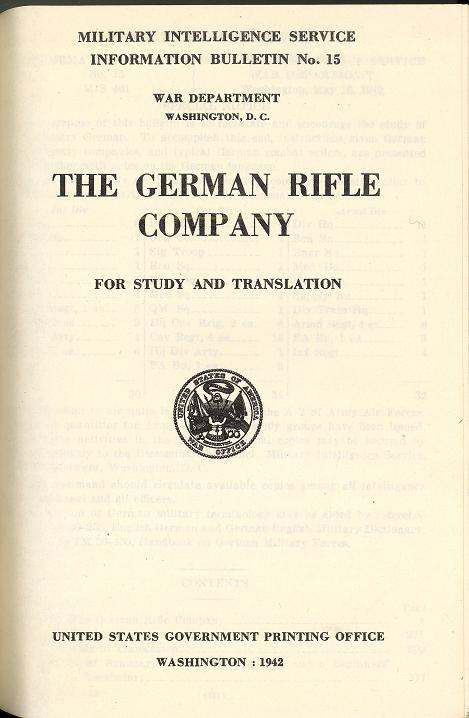 US Army Intelligence Manuals on the German Army - EPHEMERA, PHOTOGRAPHS ...