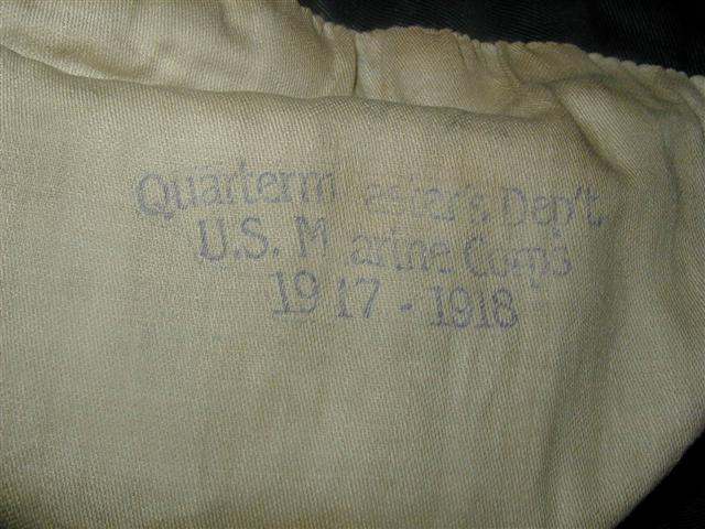 USMC P1912 Dress Coat (1917-1918) A.R. Sheller, 74th Co., 6th Rgmt ...