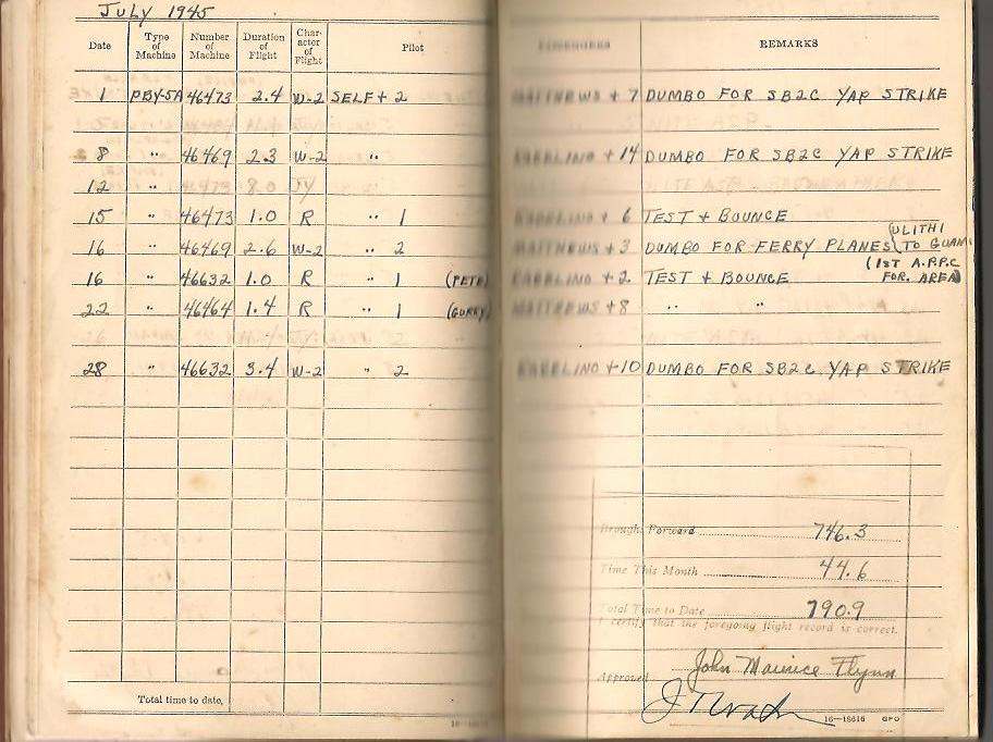 Interesting Log Book - MILITARY AIRCRAFT & AVIATION - U.S. Militaria Forum