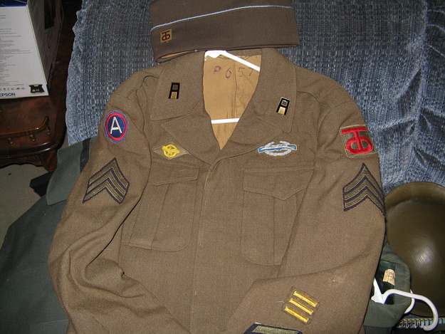 90th Div. Ike and cap w/bullion CIB - UNIFORMS - U.S. Militaria Forum