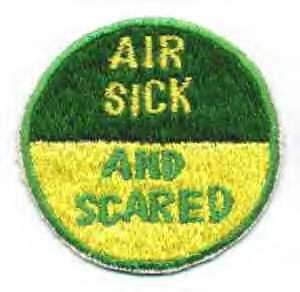 Air Sick and Scared patch - AIR FORCE (USAAF IS WITH ARMY) - U.S ...