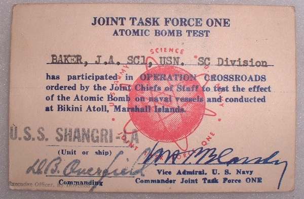 Bikini Atoll -- Atomic Bomb Card - EPHEMERA, PHOTOGRAPHS & MILITARY ...