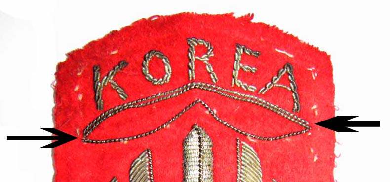 A theatre made bullion SCARWAF Korea patch - ARMY AND USAAF - U.S ...