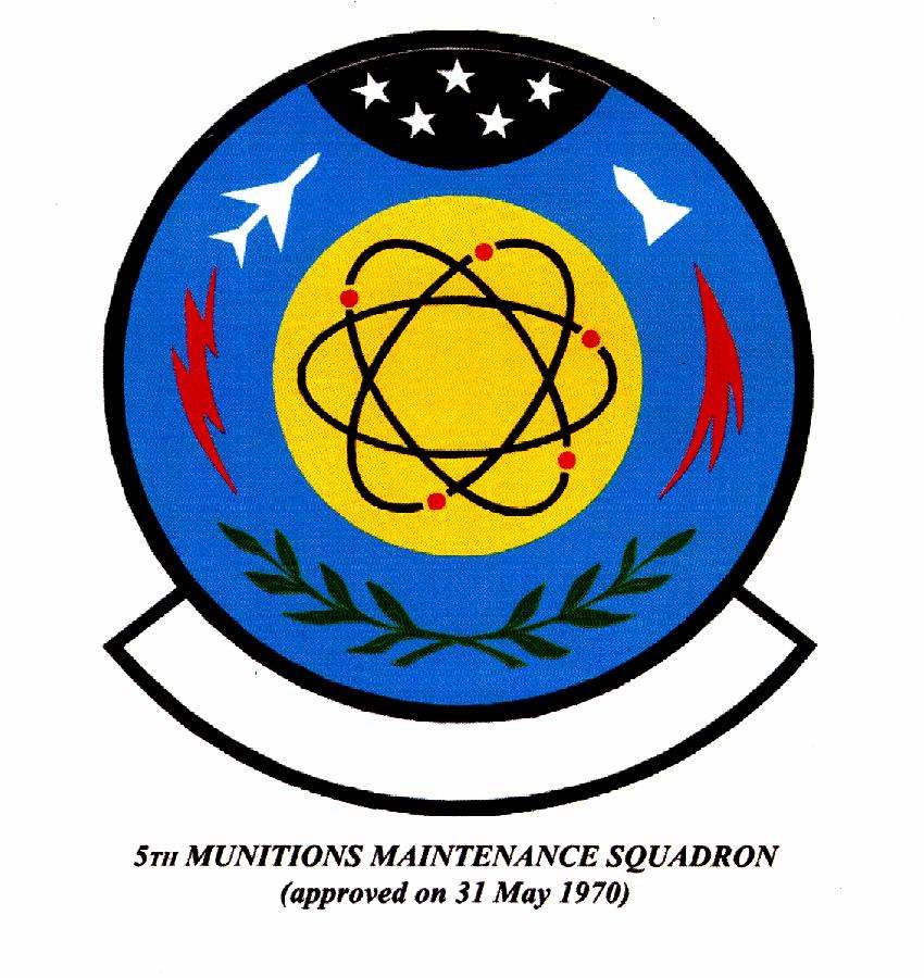 5th Munitions Maintenance Squadron - Orginial Emblem - Approved 31 May ...