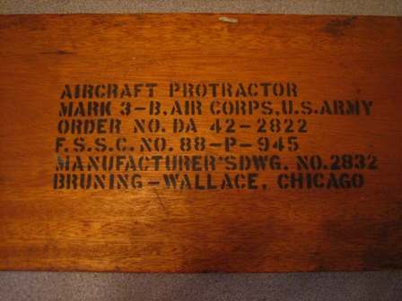 WW2 USAAF Mark3-B Navigators Protractor - MILITARY AIRCRAFT & AVIATION ...