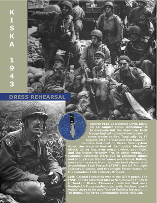 A Canvas,or Oilskin WW2 era Kiska Task Force patch - ARMY AND USAAF - U ...