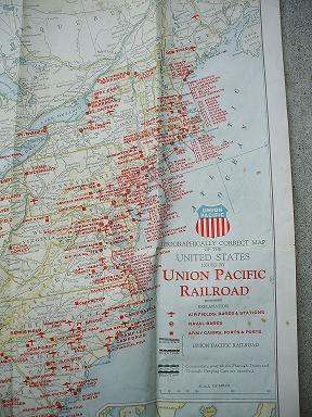 An old railroad map shows the enormity of WWII - EPHEMERA, PHOTOGRAPHS ...