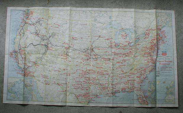 An old railroad map shows the enormity of WWII - EPHEMERA, PHOTOGRAPHS ...