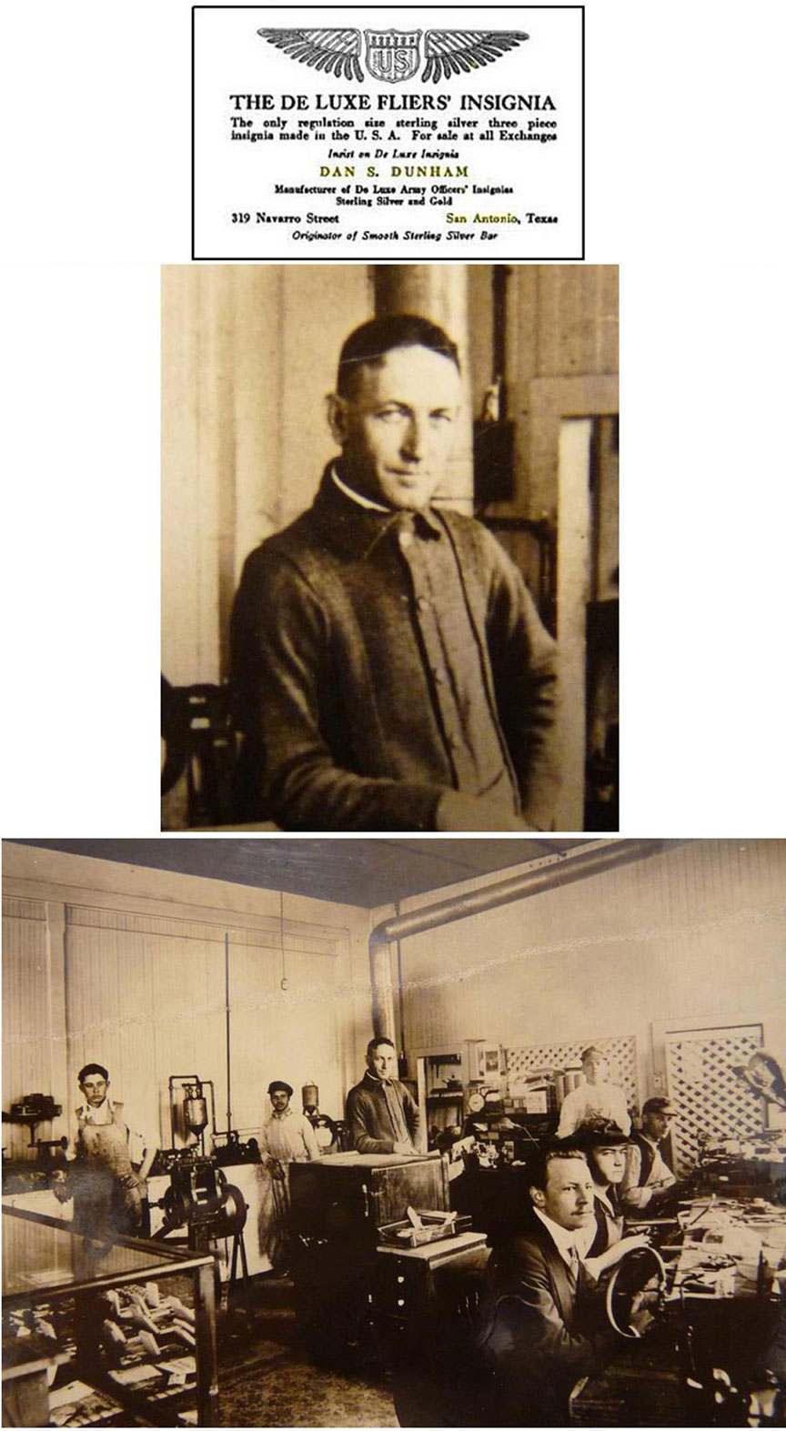 Interesting Ebay Auction - Dan S. Dunham wing dies - WING BADGES - U.S ...