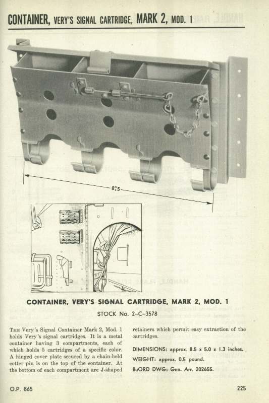 A USN Aerial Pyrotechnic Accoutrement: The Very's Signal Cartridge ...