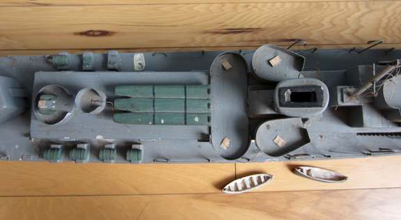 Huge hand made model of USS Daniel A. Joy 585 - MILITARY SHIPS AND ...