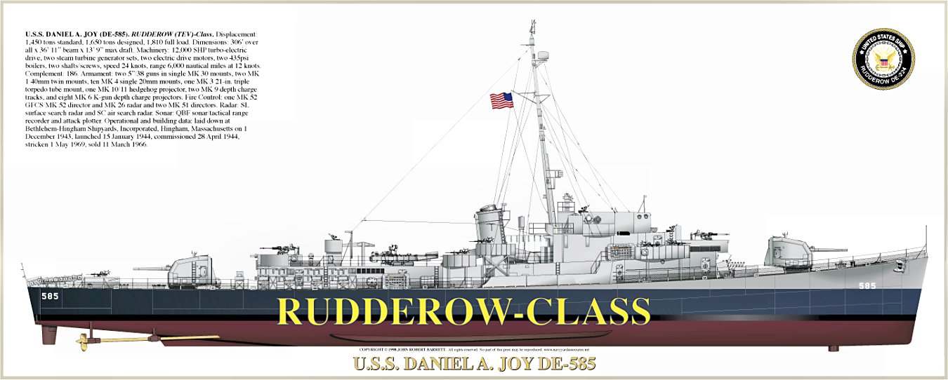 Huge hand made model of USS Daniel A. Joy 585 - MILITARY SHIPS AND ...